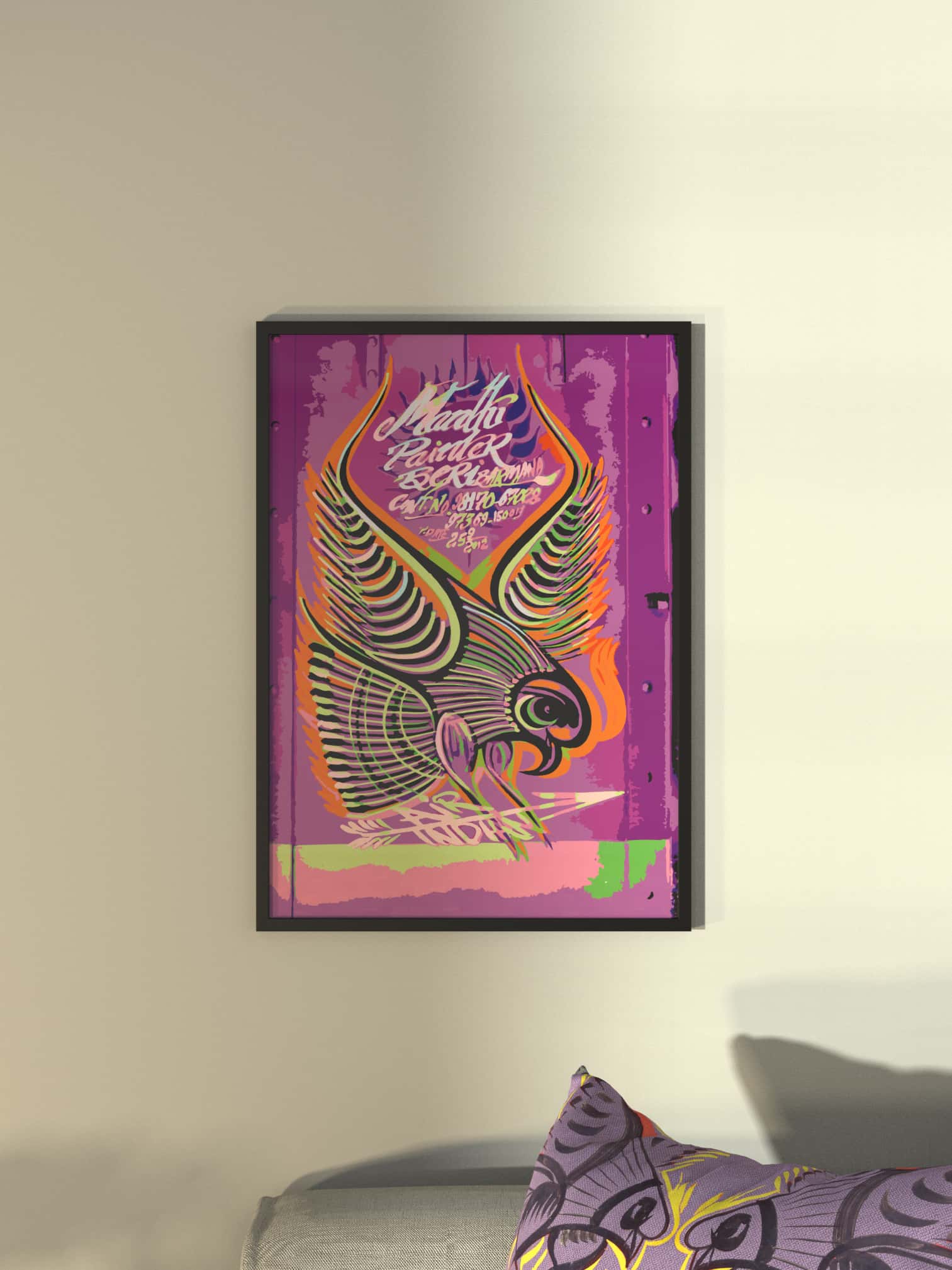 Air India Tata Bird Framed Poster – symbolika