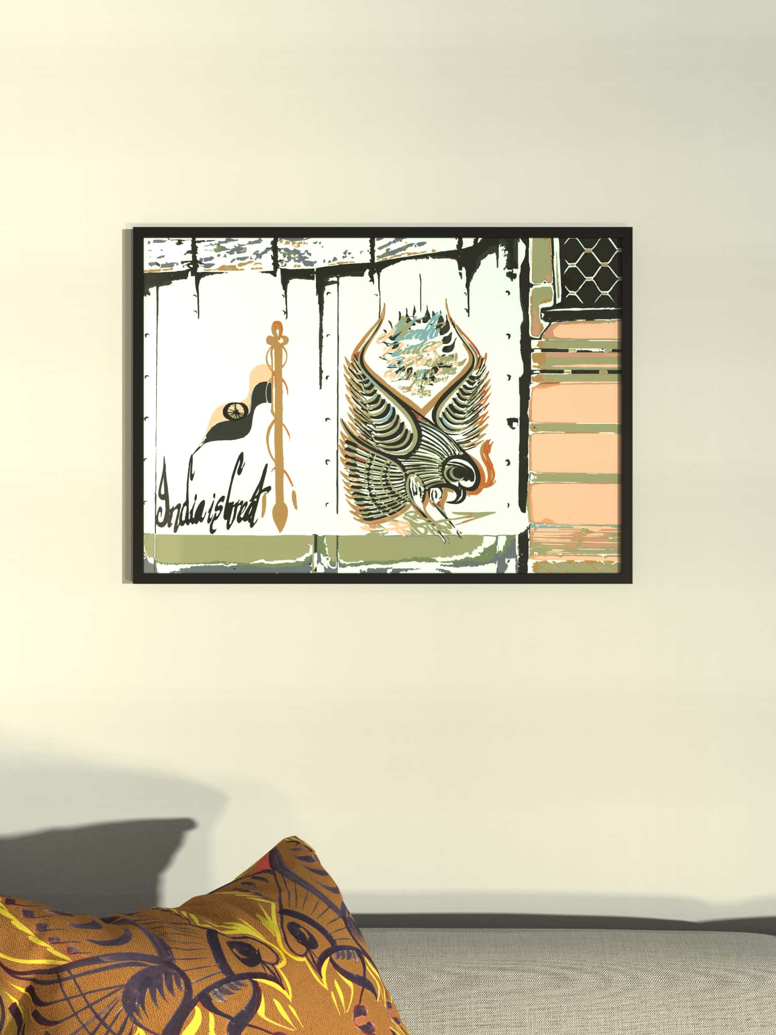 India is Great Tata Bird Framed Poster – symbolika
